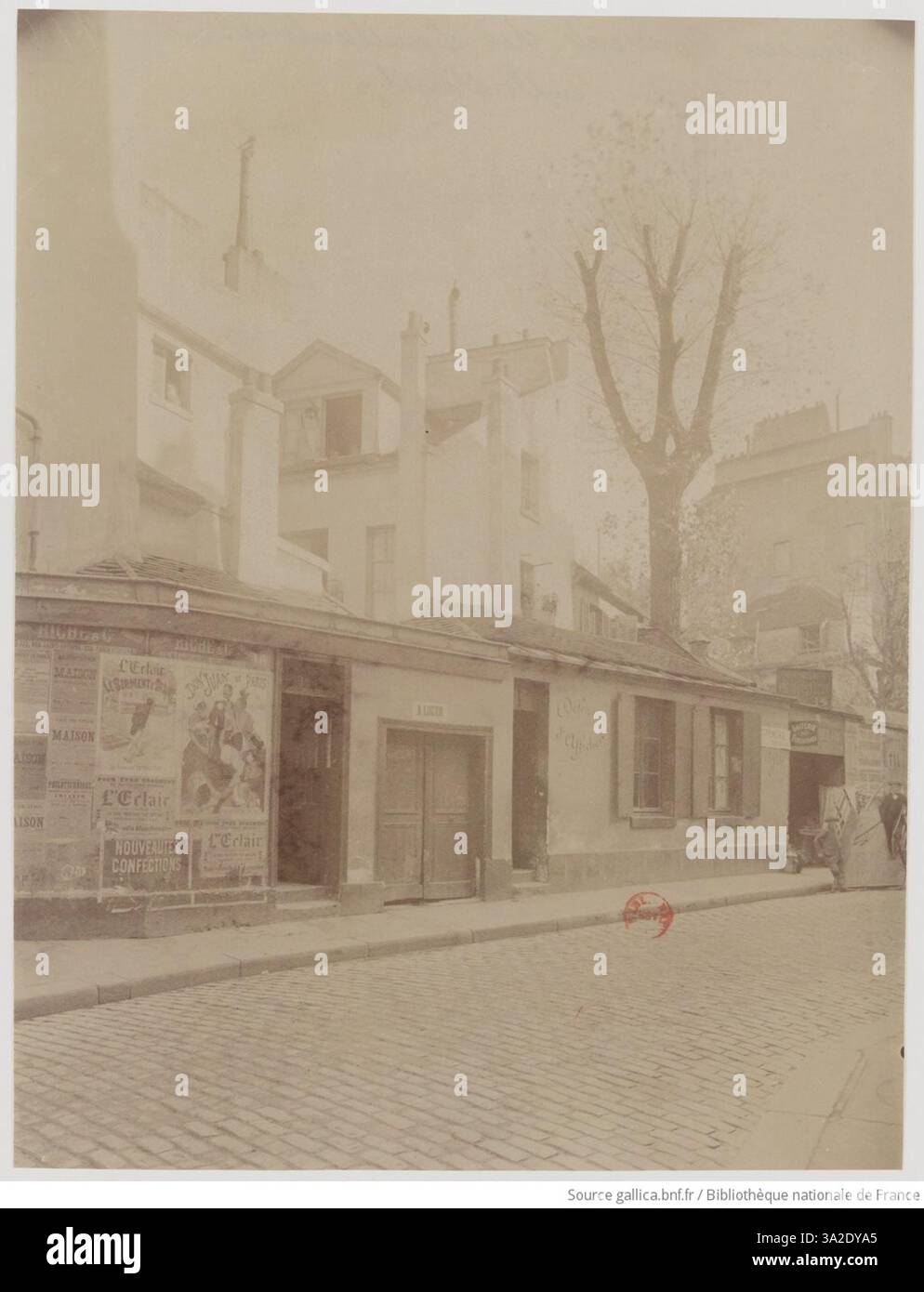 Eugène Atget’s photograph captures the former Couvent des Feuillantines ...