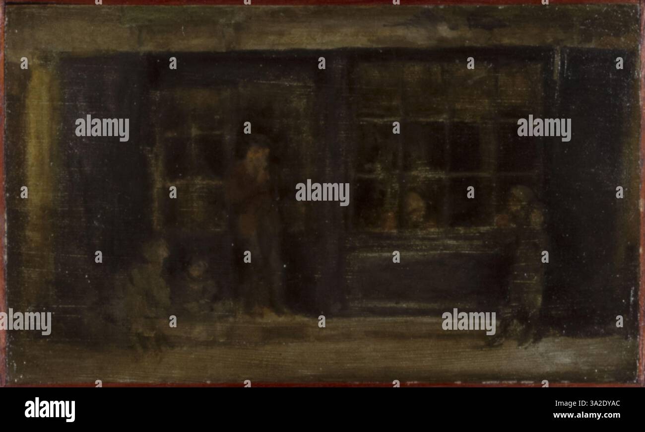 'y376 001' by Whistler demonstrates his use of a restrained color ...