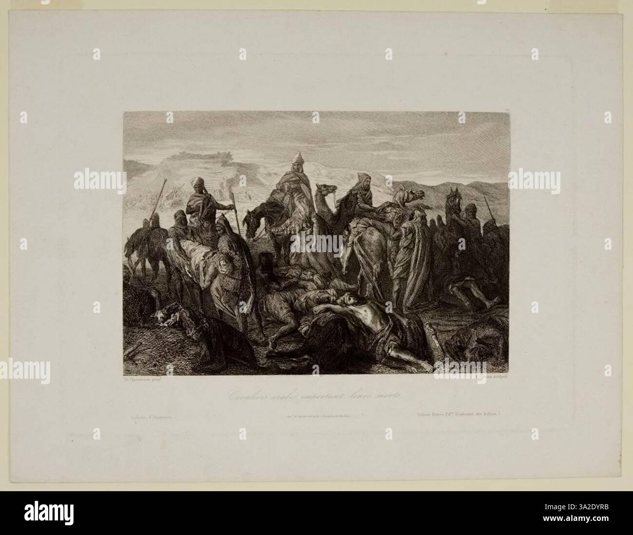 Ferdinand Lefman’s 19th-century painting depicts Arab riders carrying ...