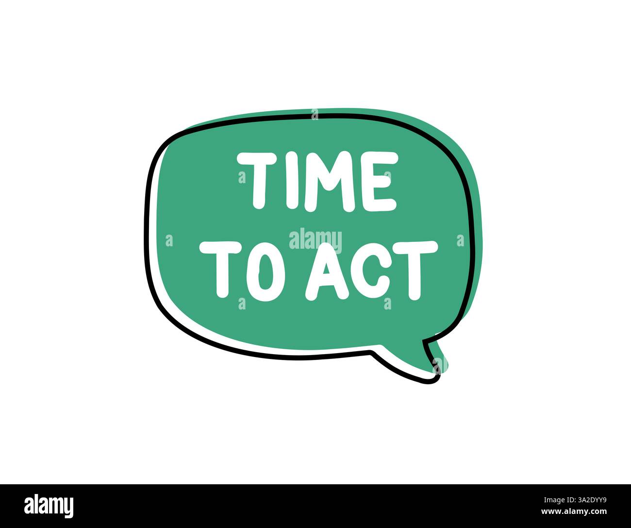 Time to Act. Badge, icon, logo vector design illustration on white ...