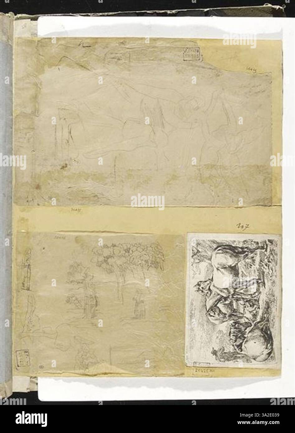 This artwork depicts the biblical story of Abraham's sacrifice ...