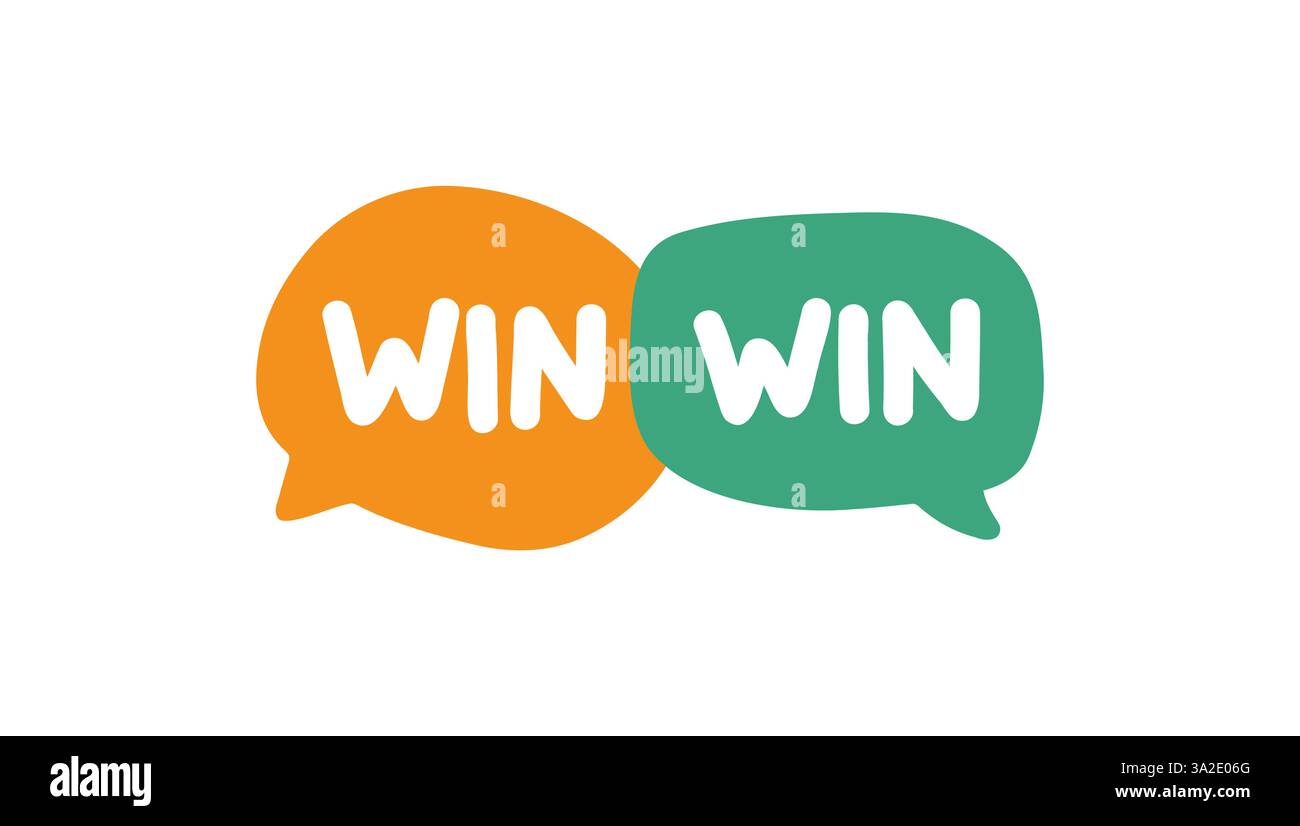 Win Win. Badge, icon, logo vector design illustration on white ...