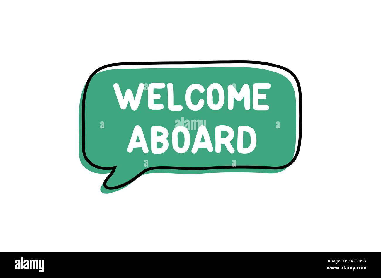 Welcome Aboard. Badge, icon, logo vector design illustration on white ...