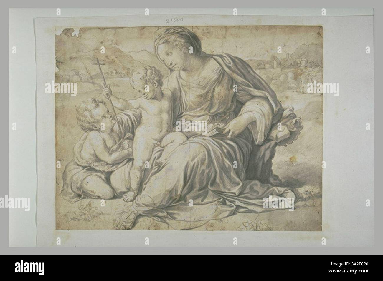 This copy of Raphael’s 'Virgin with Child and St. John in a Landscape ...