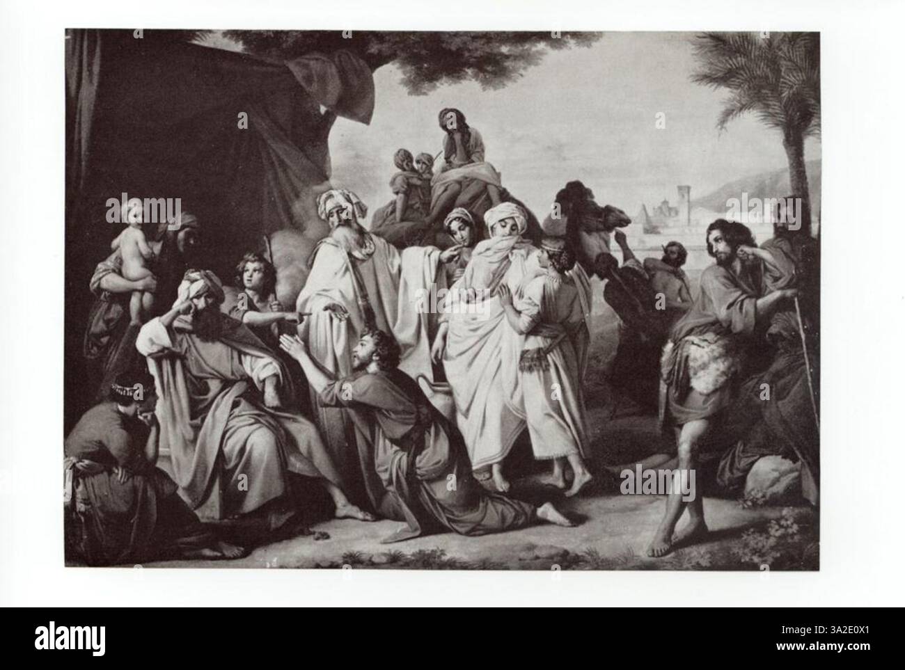 In *Giacobbe implora da Labano il consenso al matrimonio con Rachele ...