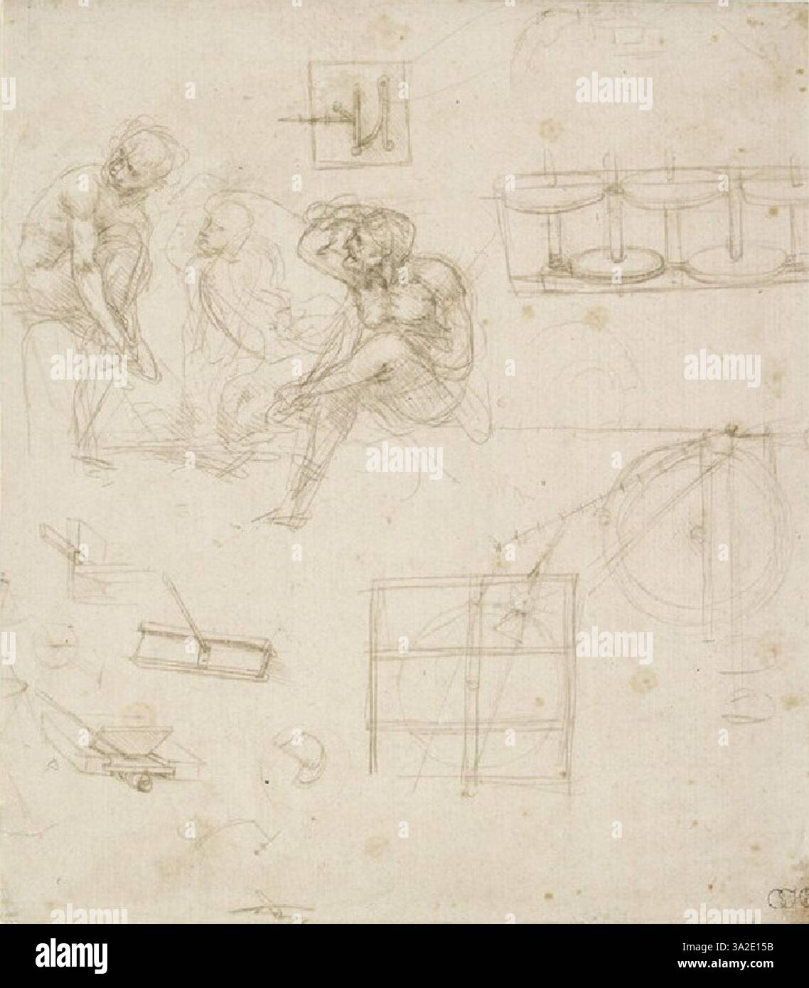Leonardo da vinci anatomy machines hi-res stock photography and images ...