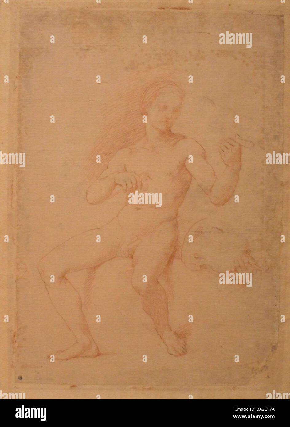 This artwork by Raphael shows the Greek god Apollo playing the violin ...