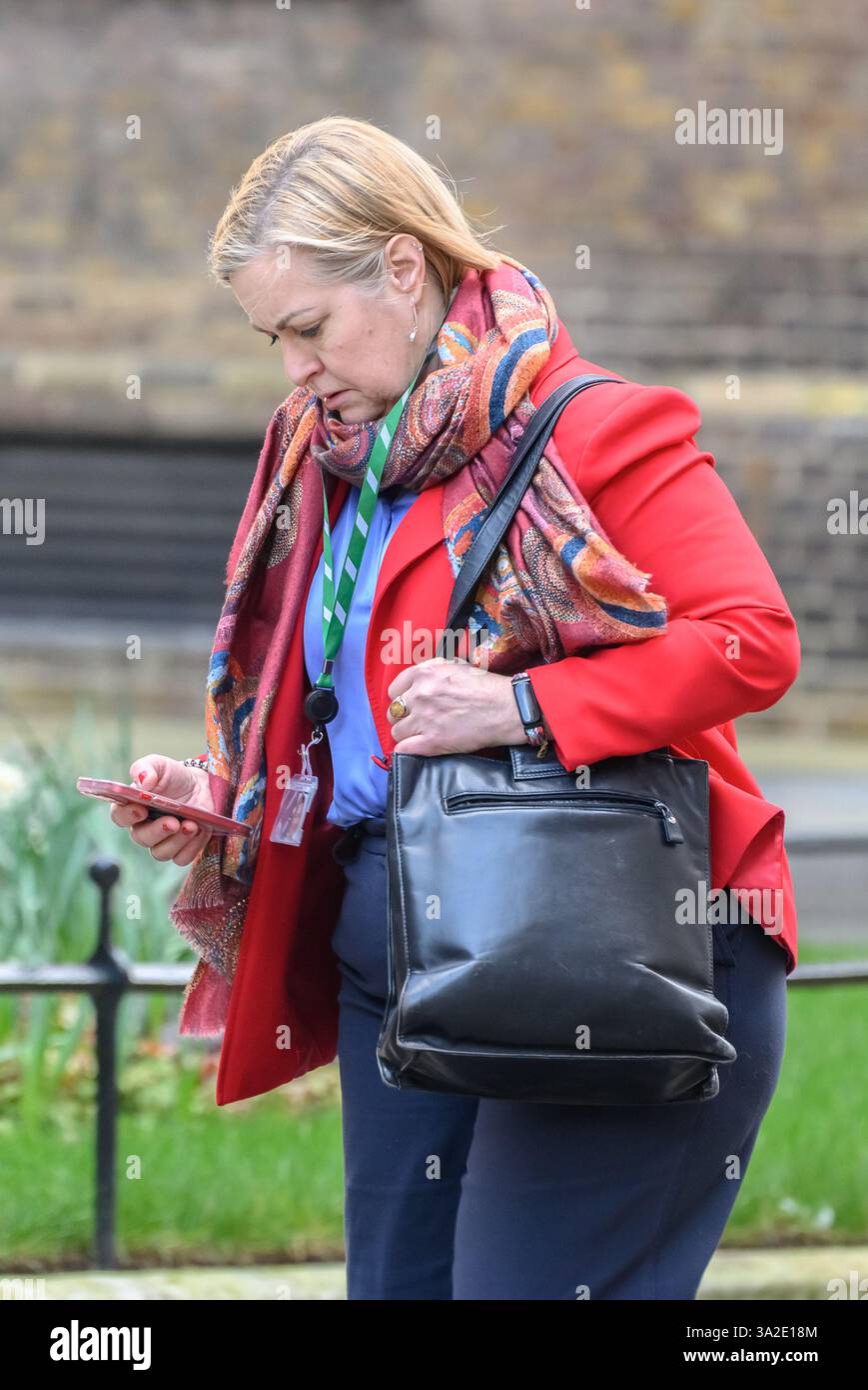 Alison Hume MP (Labour: Scarborough and Whitby) in Downing Street for a ...