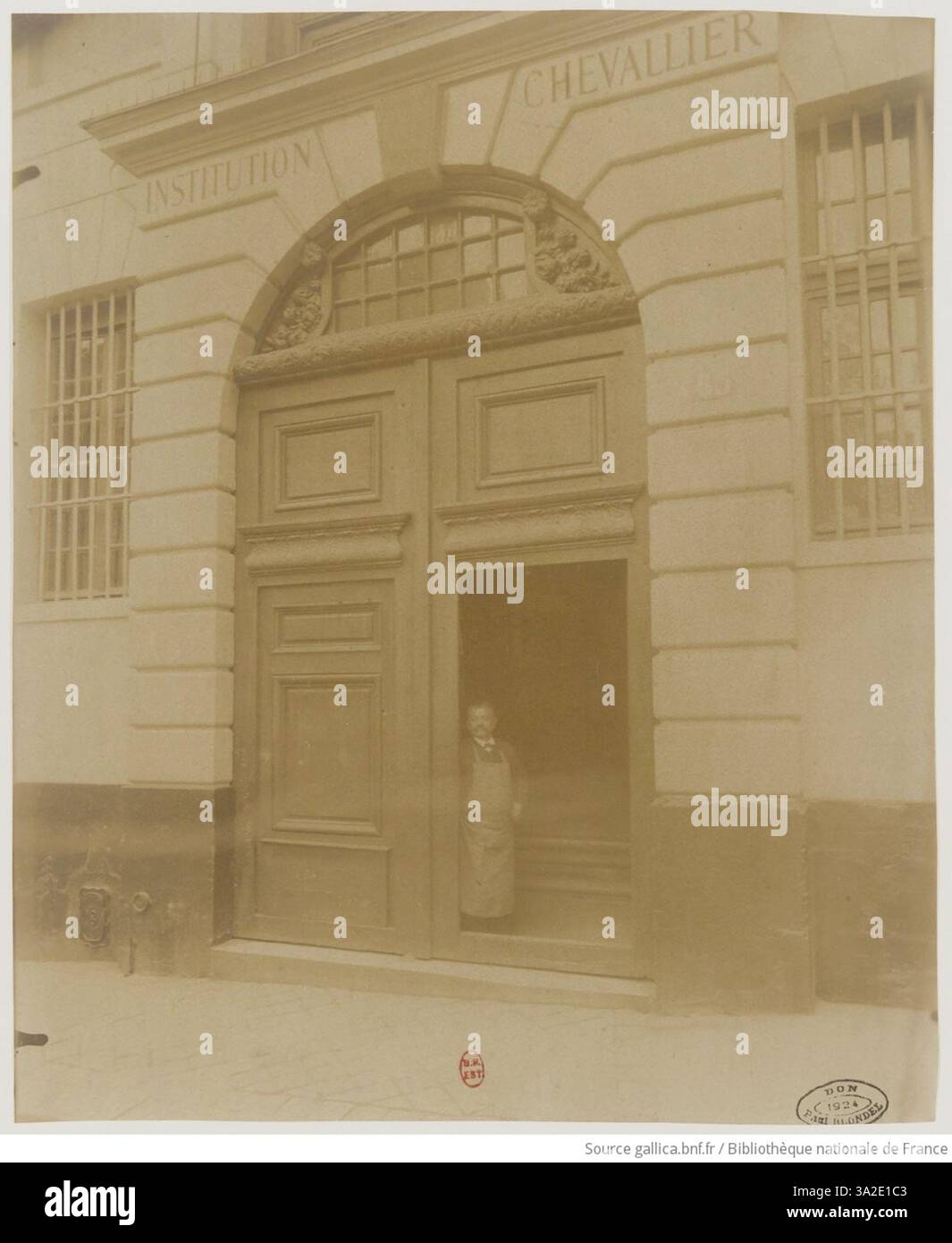 A vintage photograph by Eugène Atget capturing Collège des Ecossais on ...