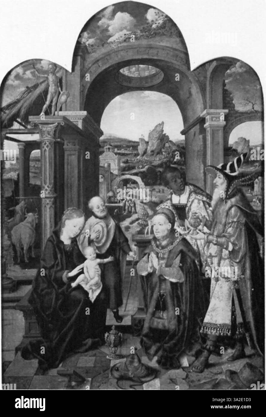 This work combines realistic depictions of nature with religious ...