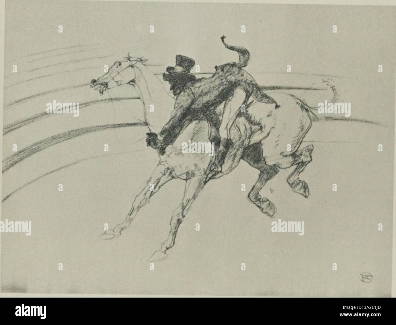 Dortu, D4558 by Henri de Toulouse-Lautrec portrays a vibrant Parisian ...