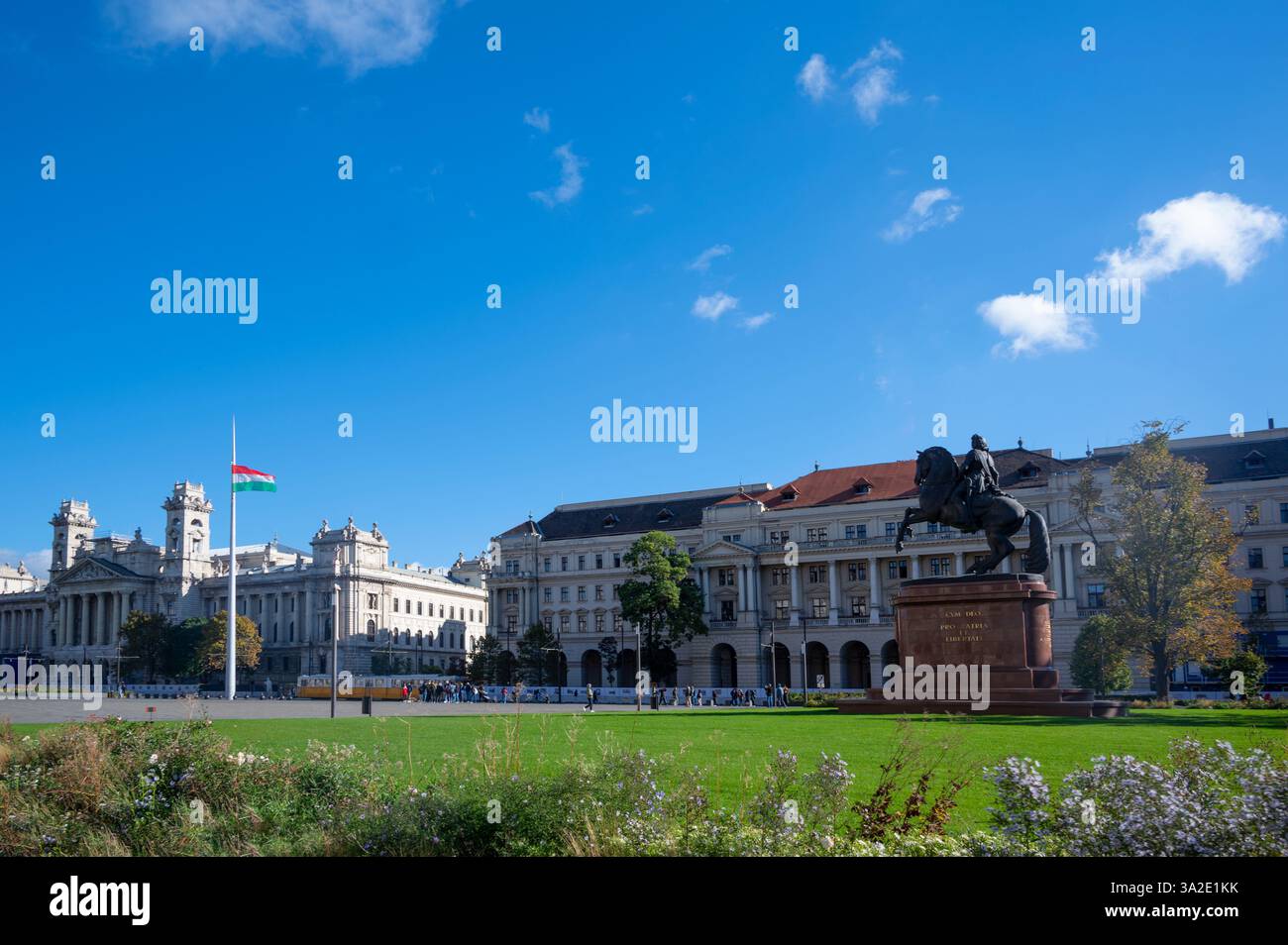 The Equestrian Statue of Francis II Rakoczi is situated in the Kossuth ...