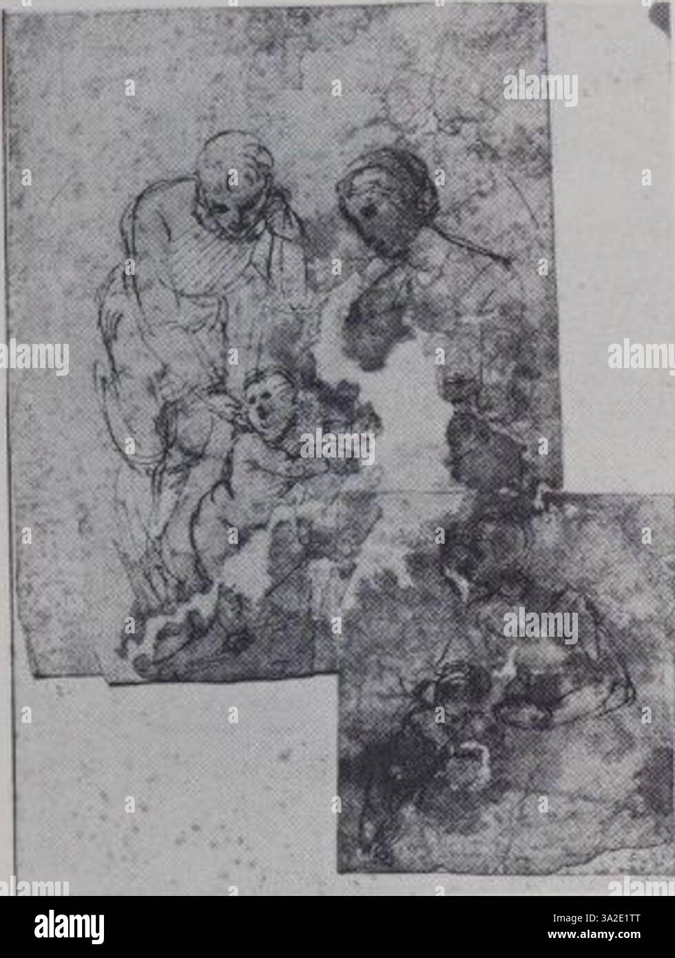 A sketch by Raphael showcasing his refined technique in capturing the ...