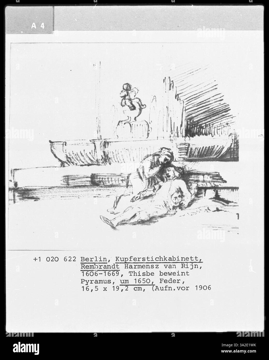 This painting illustrates Thisbe mourning Pyramus, a scene from the ...