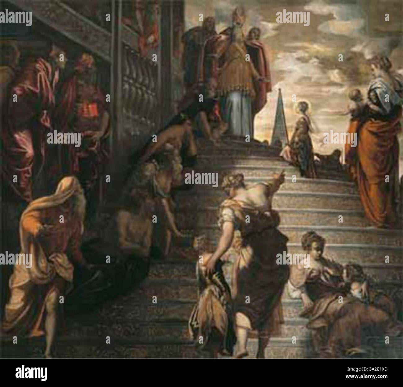 This work depicts the Presentation of the Virgin Mary at the Temple ...