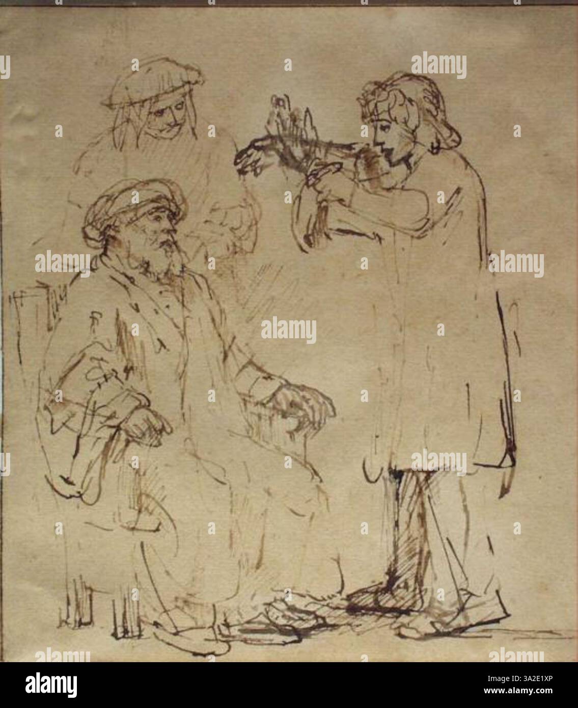 This artwork by Rembrandt depicts Joseph with his father, highlighting ...