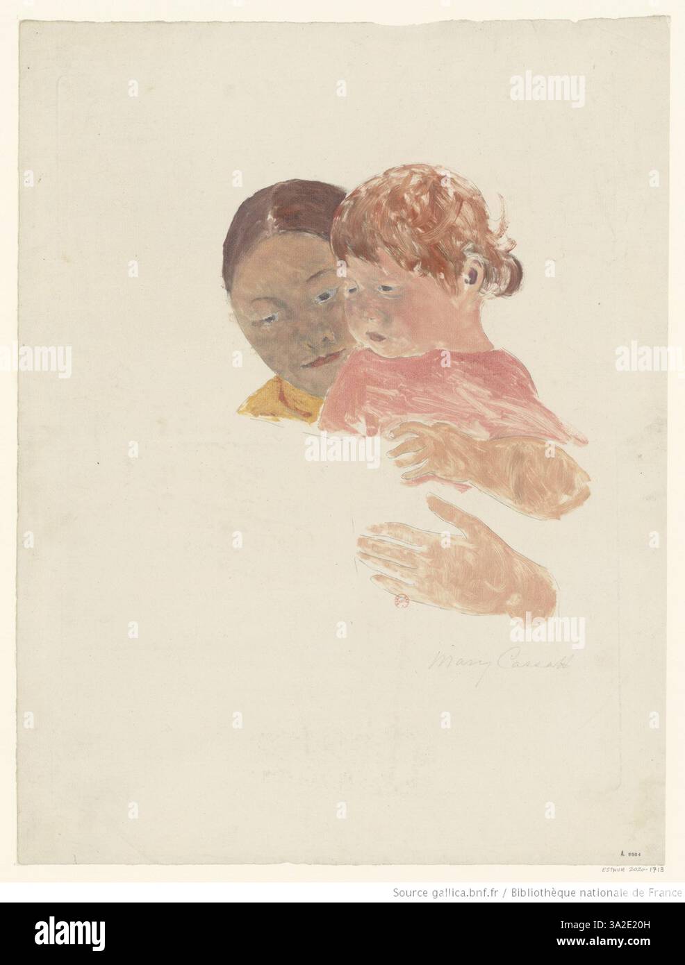 'Mère et enfant' depicts the deep bond between a mother and child in a ...