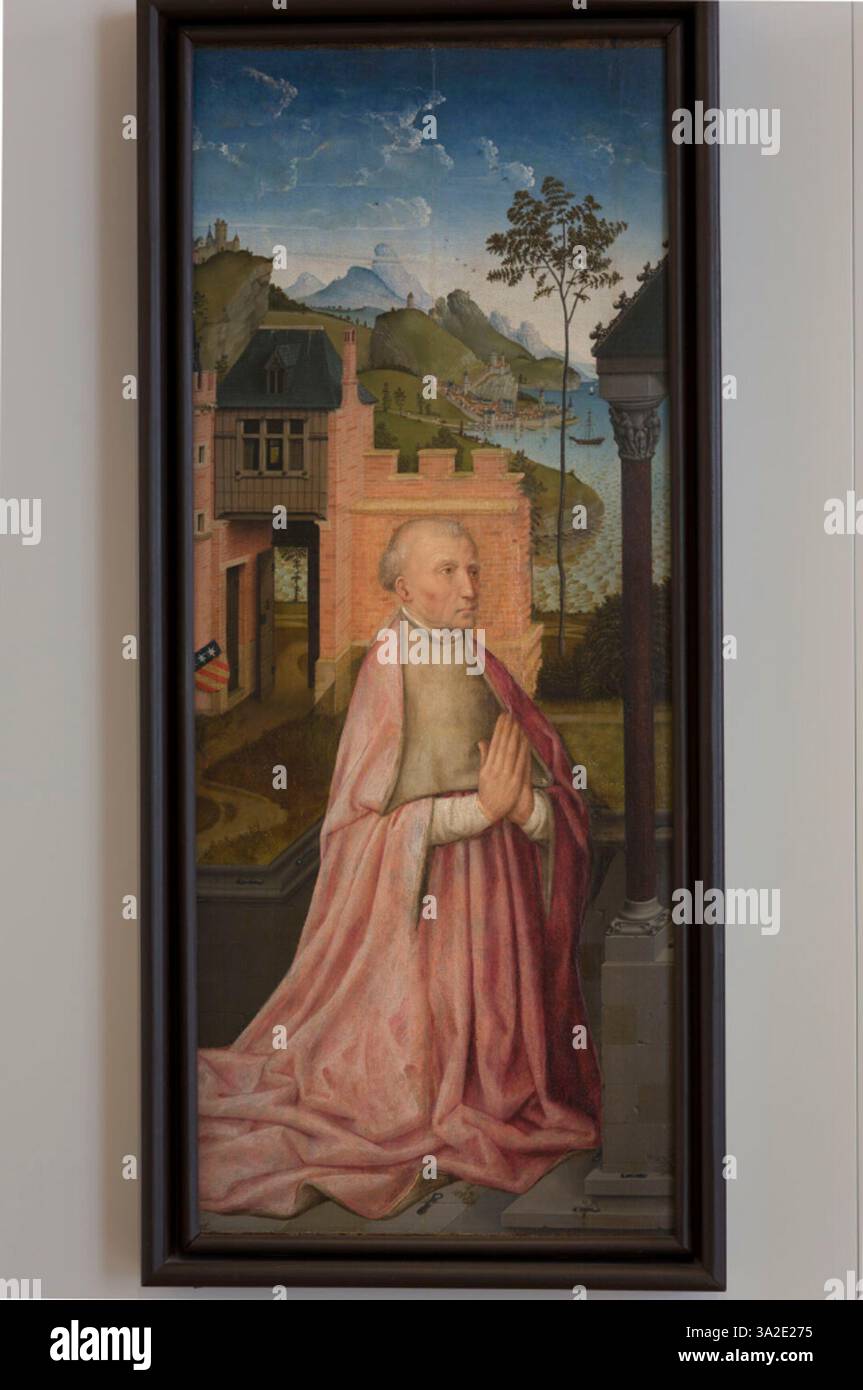 Rogier van der Weyden’s painting 'Donatore in preghiera' features a ...