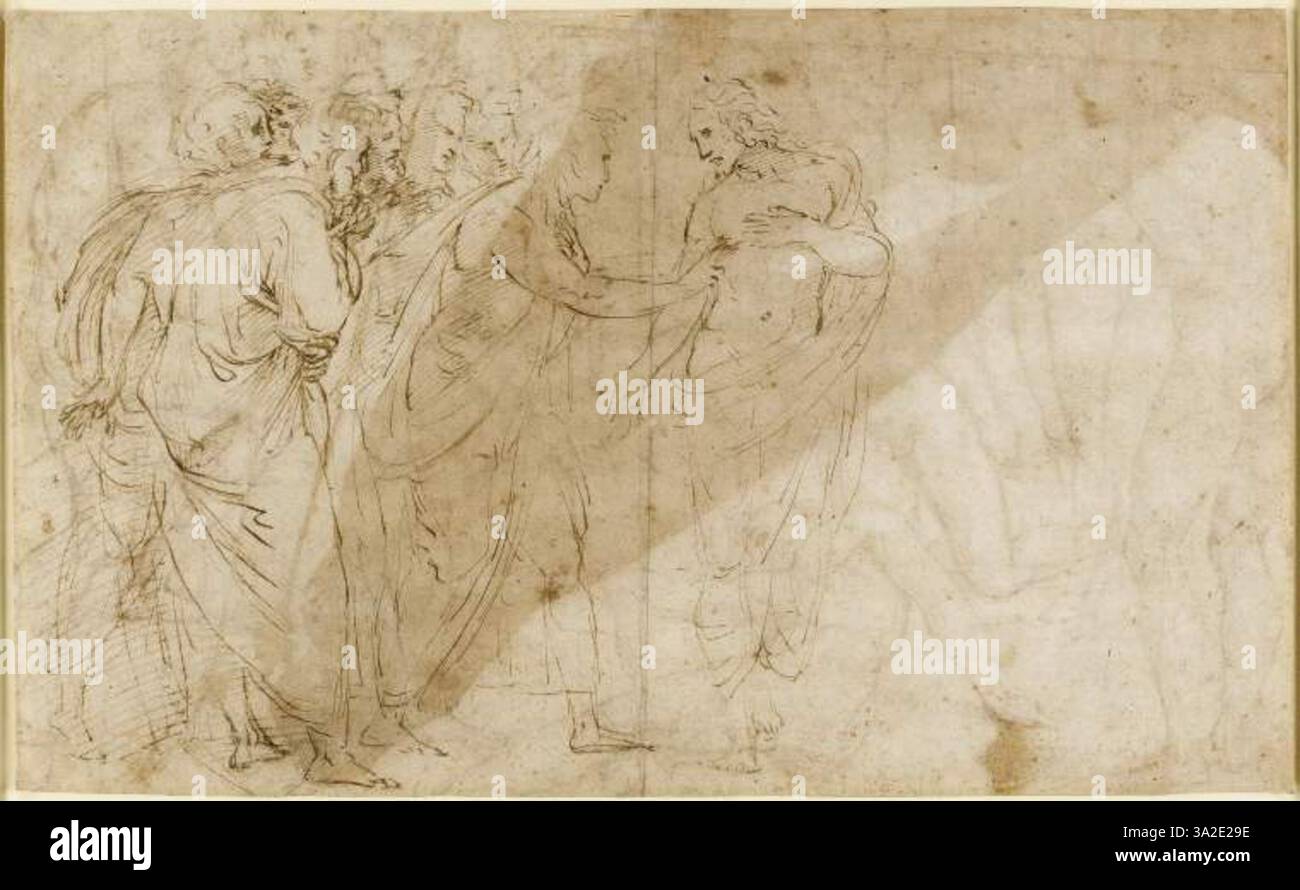 This artwork by Raphael depicts the biblical moment of the incredulity ...