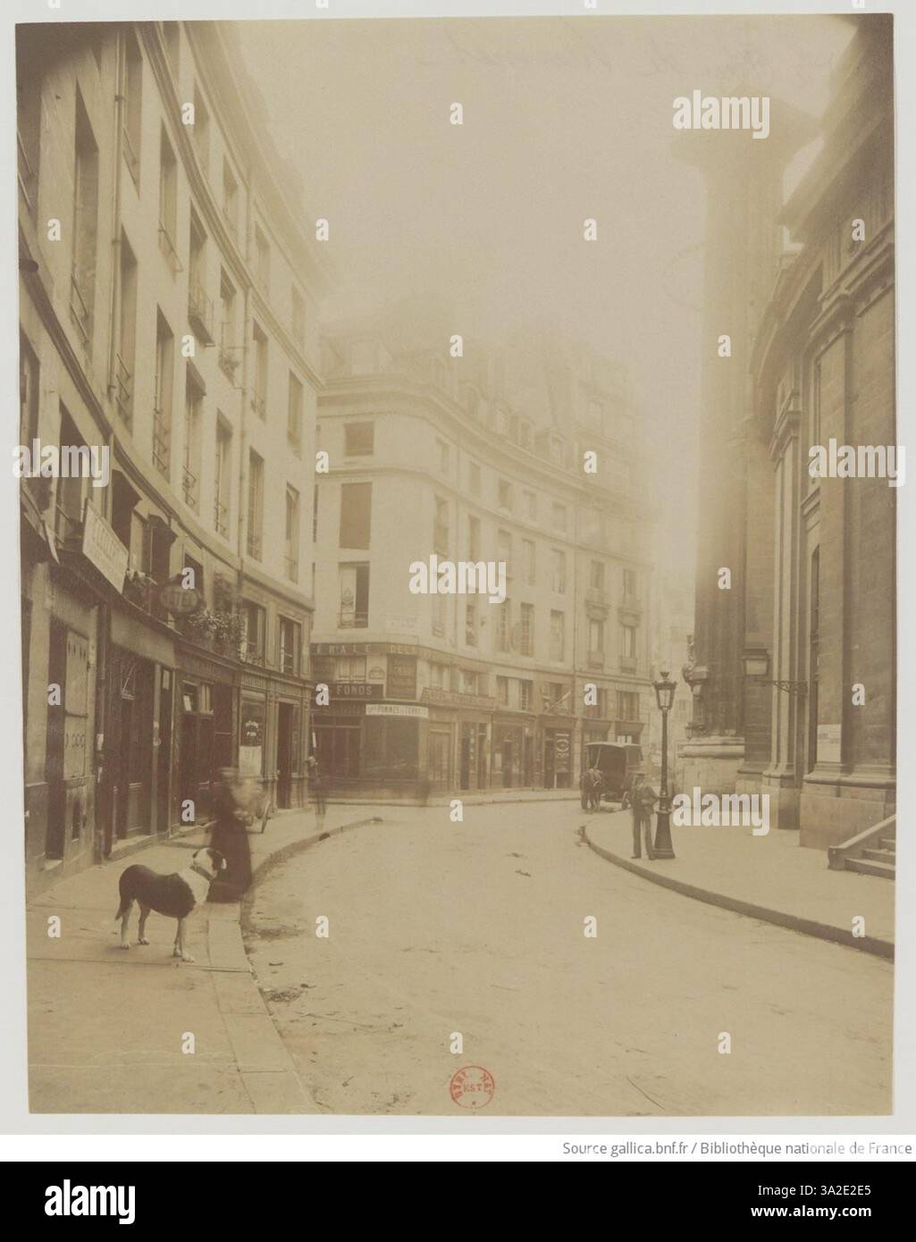 This photograph by Eugène Atget showcases La Rue de Viarmes in Paris ...