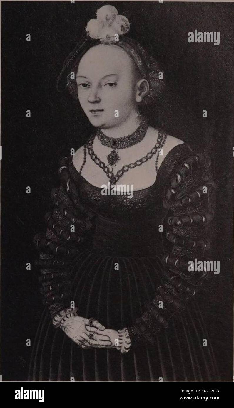 This portrait by Lucas Cranach the Elder presents a lifelike depiction ...