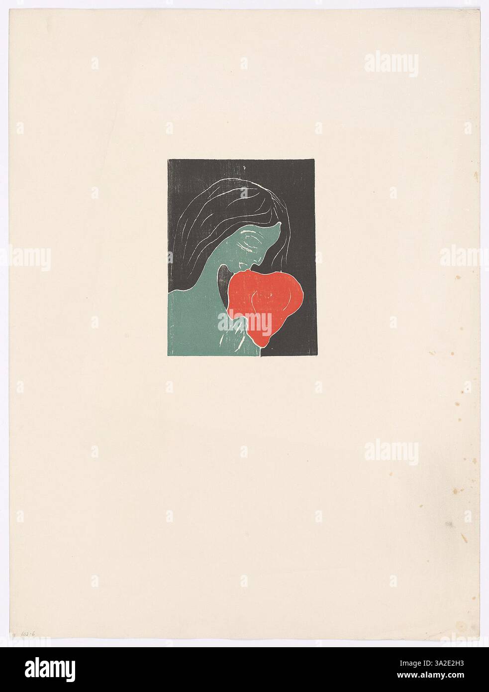 'The Heart' by Edvard Munch portrays a figure holding a heart, set ...