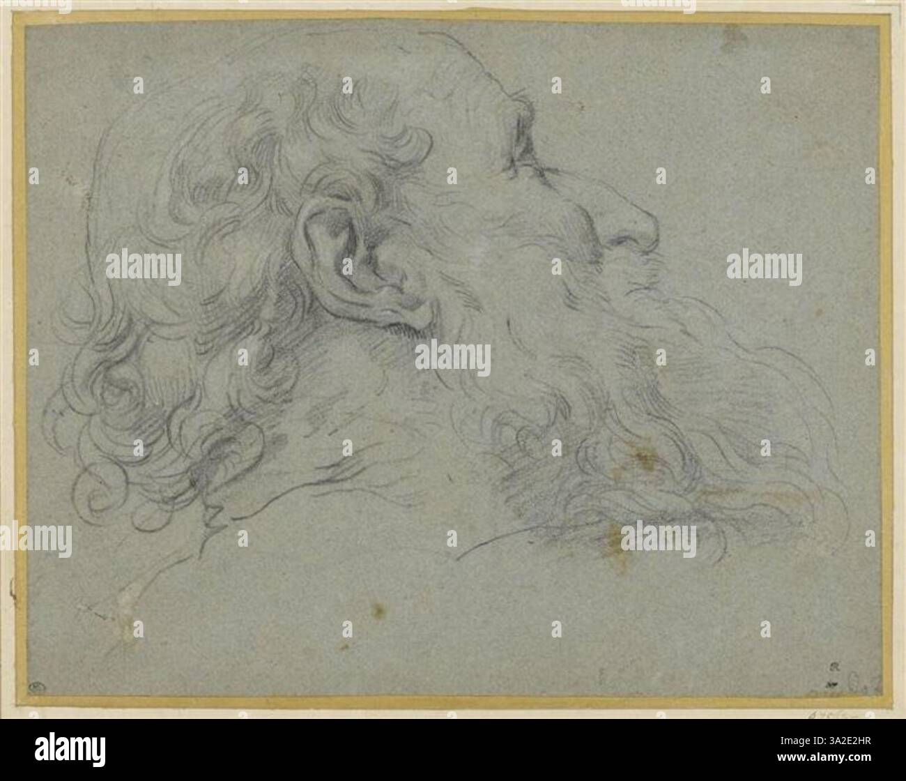 This study by Guido Reni features a head study for Saint Andrew ...