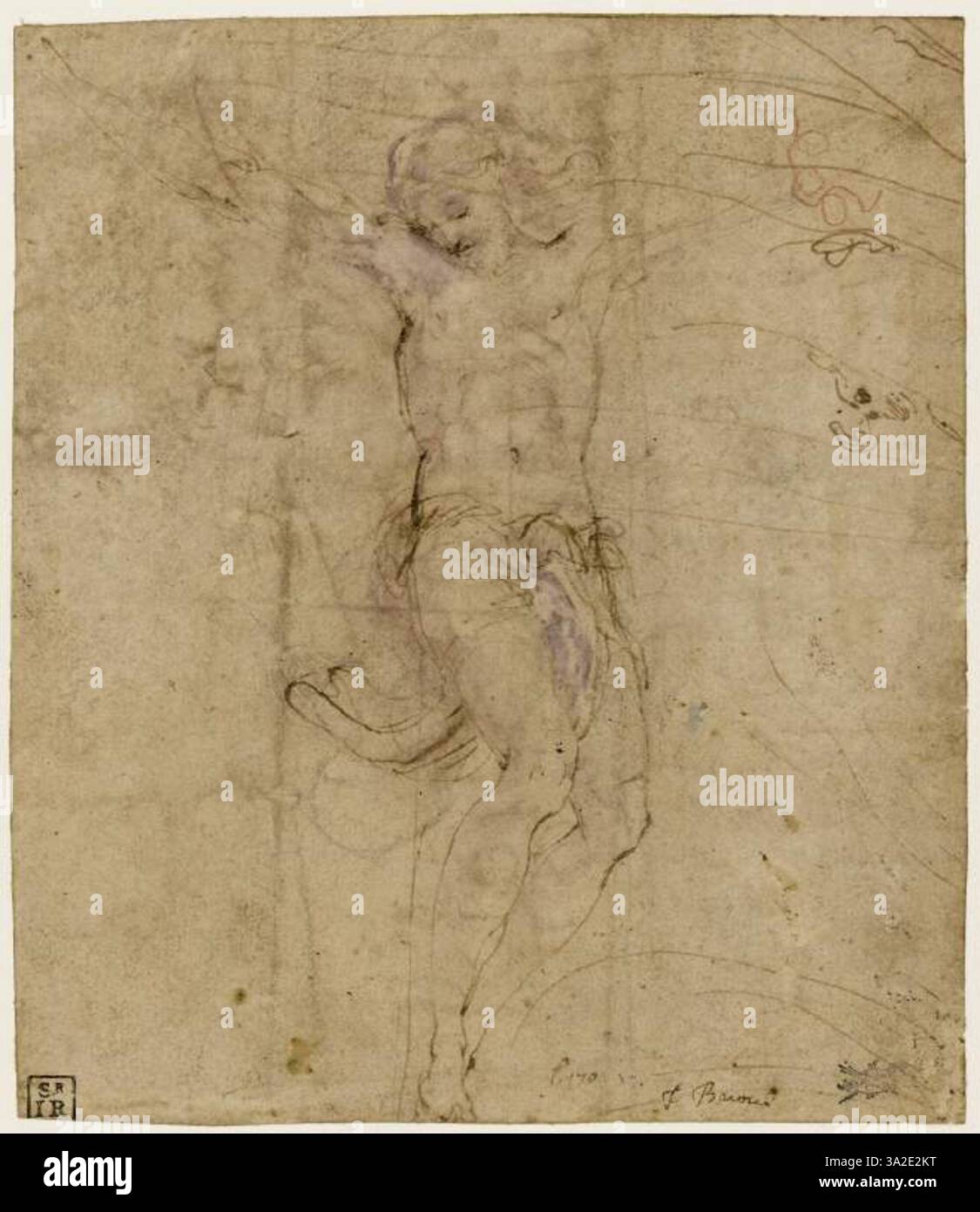 This artwork by Barocci represents Christ on the Cross, focusing on his ...