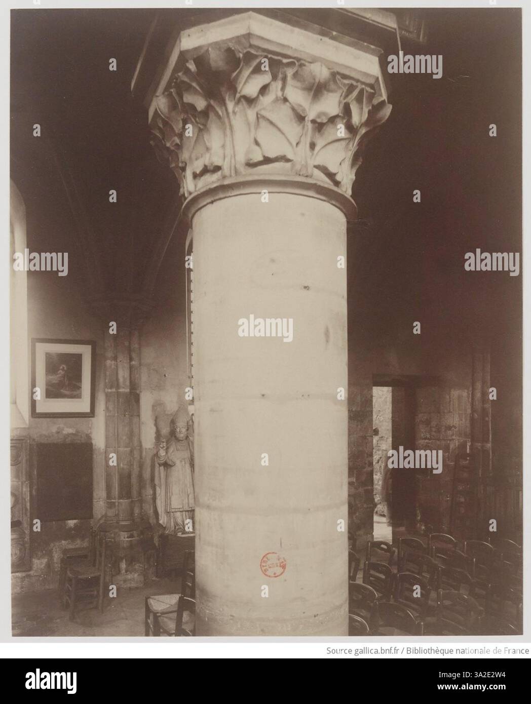 In this 1906 image, Eugène Atget captures the interior of St Julien le ...