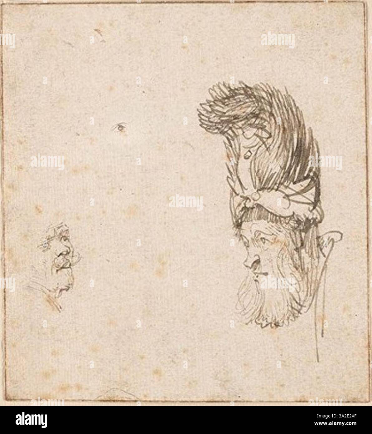 Rembrandt’s use of light and shadow in this piece creates a striking ...