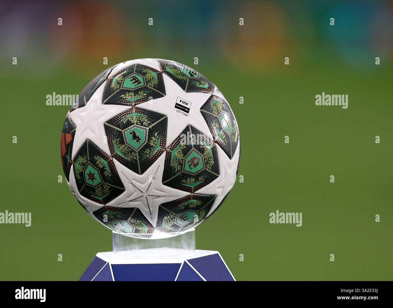 London, UK. 12th Mar, 2025. The Champions League ball during the UEFA ...