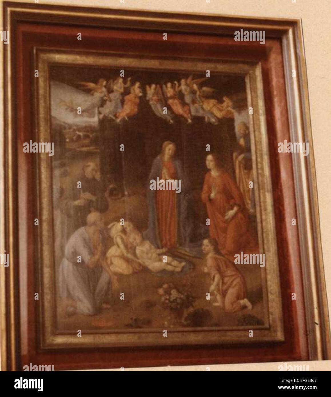 In this 15th-century work by Cosimo Rosselli, the Virgin Mary adores the infant Jesus ...