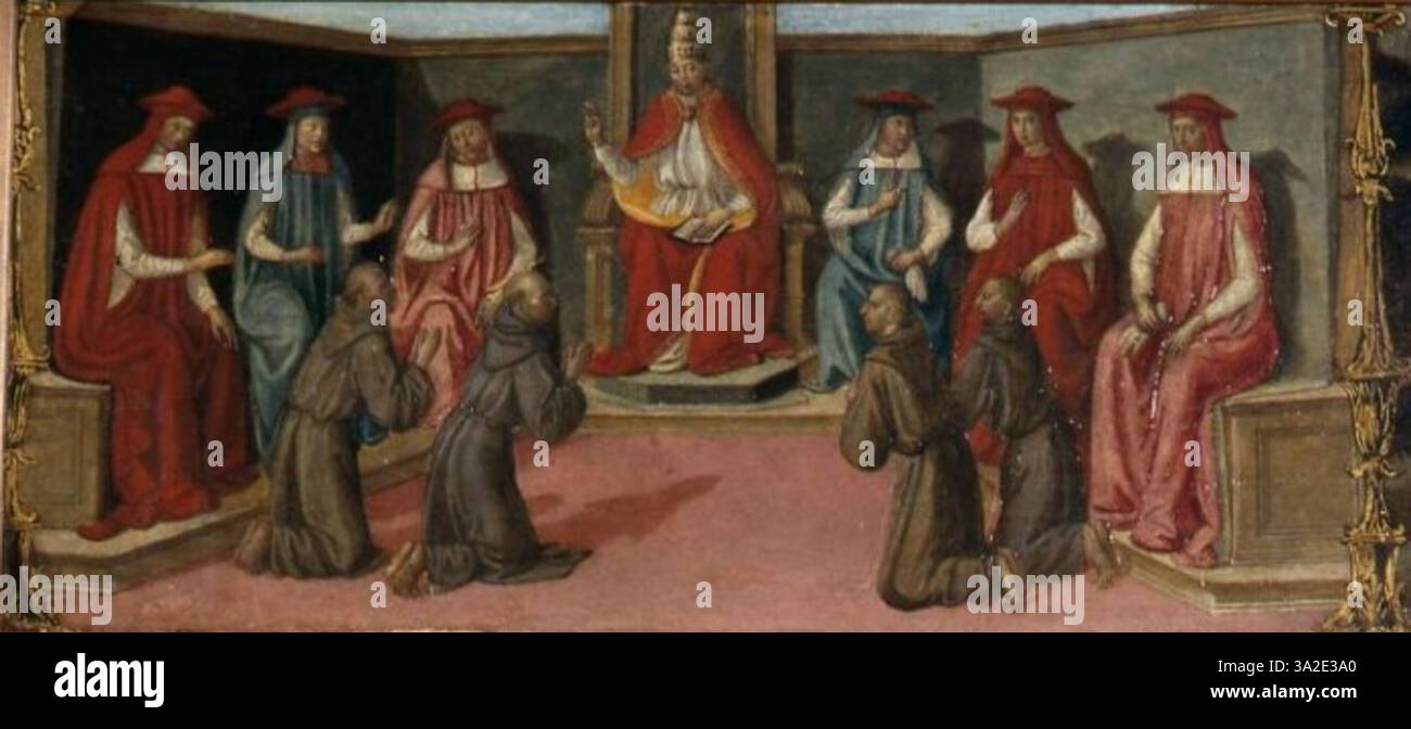 A cropped version of Rosselli's 'Pope Innocent II approves the ...