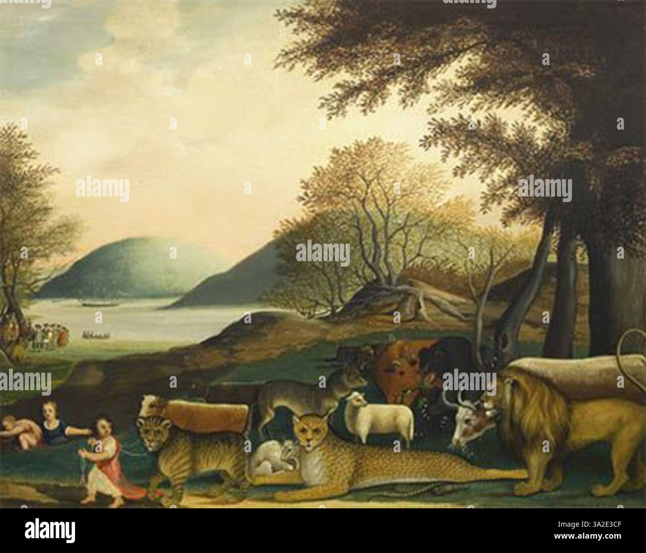 Edward Hicks' 'Peaceable Kingdom' (circa 1849) portrays a harmonious ...