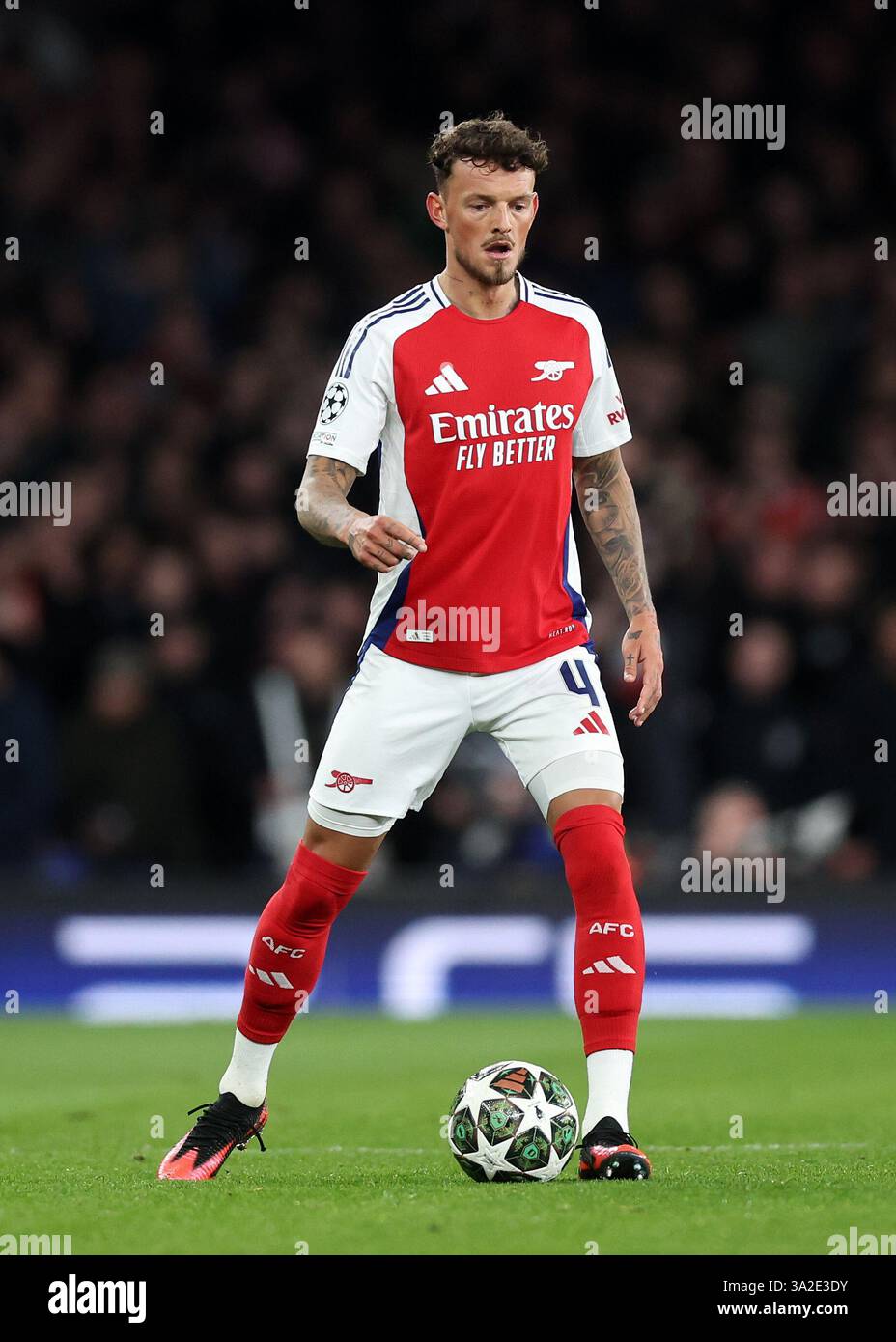 London, UK. 12th Mar, 2025. Arsenal's Ben White during the UEFA ...
