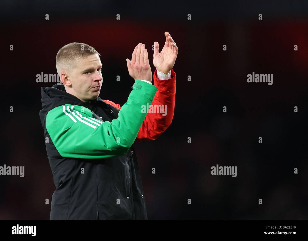 London, England, 12th March 2025. Arsenal’s Oleksandr Zinchenko ...