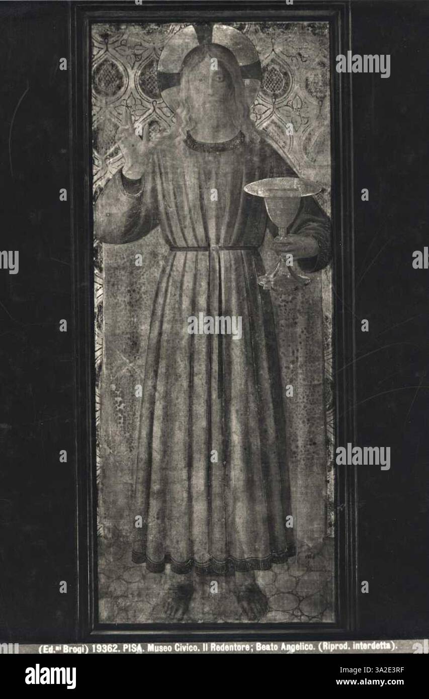 Fra Angelico's 'Cristo Redentore benedicente' portrays Christ as the ...