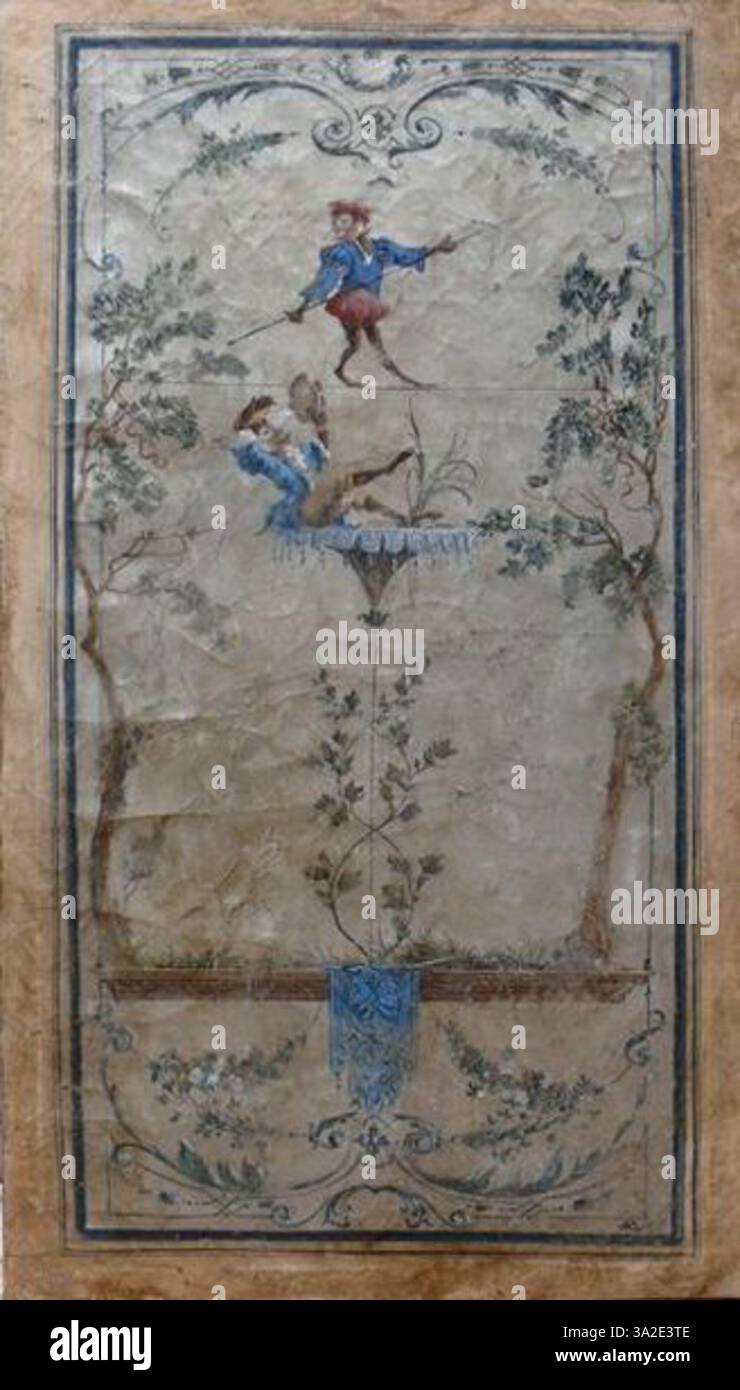 This painting by Watteau depicts a scene of aristocratic leisure, where ...