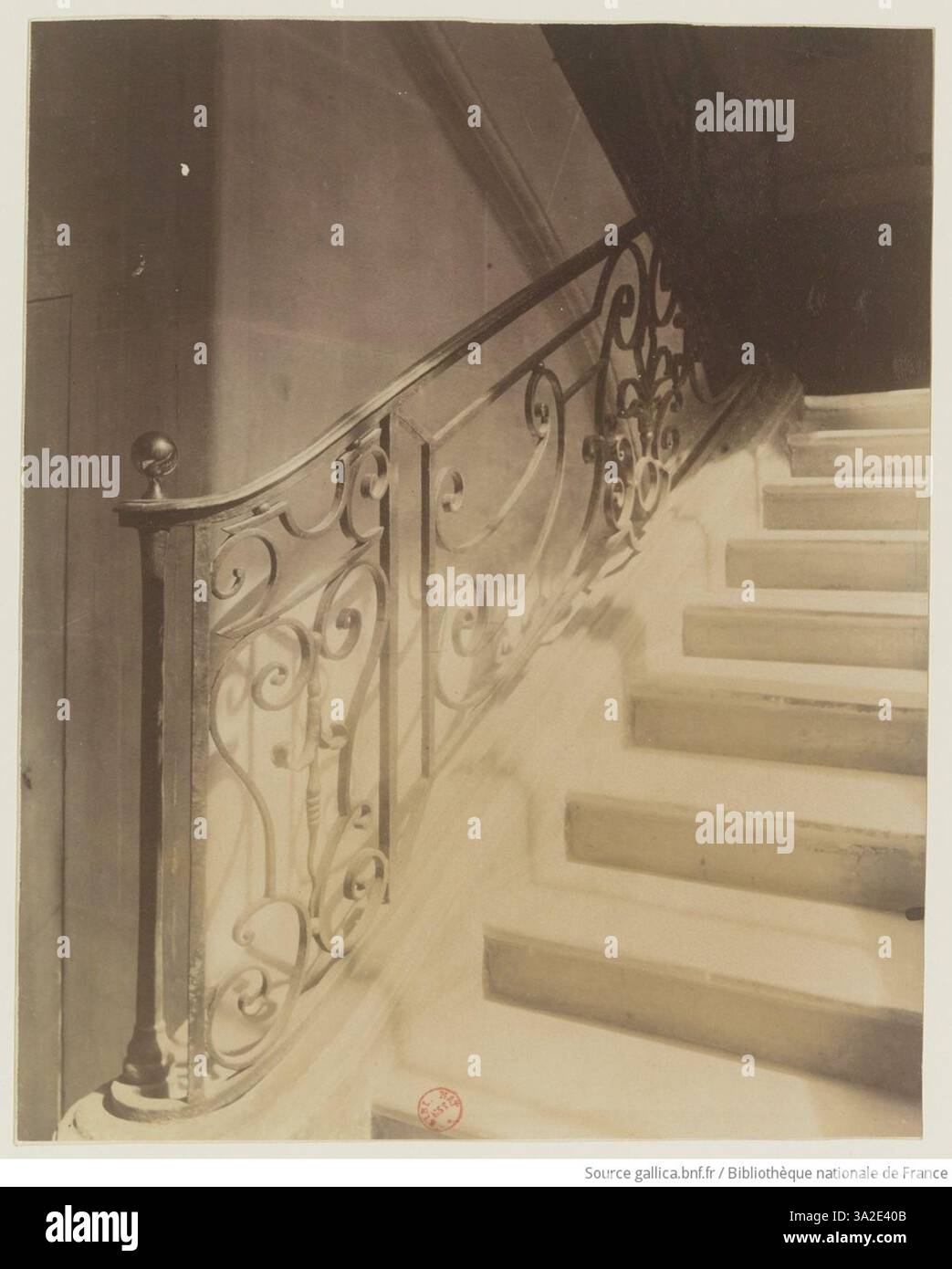 Eugène Atget captures the staircase at 14 Rue du Cherche Midi, Paris ...