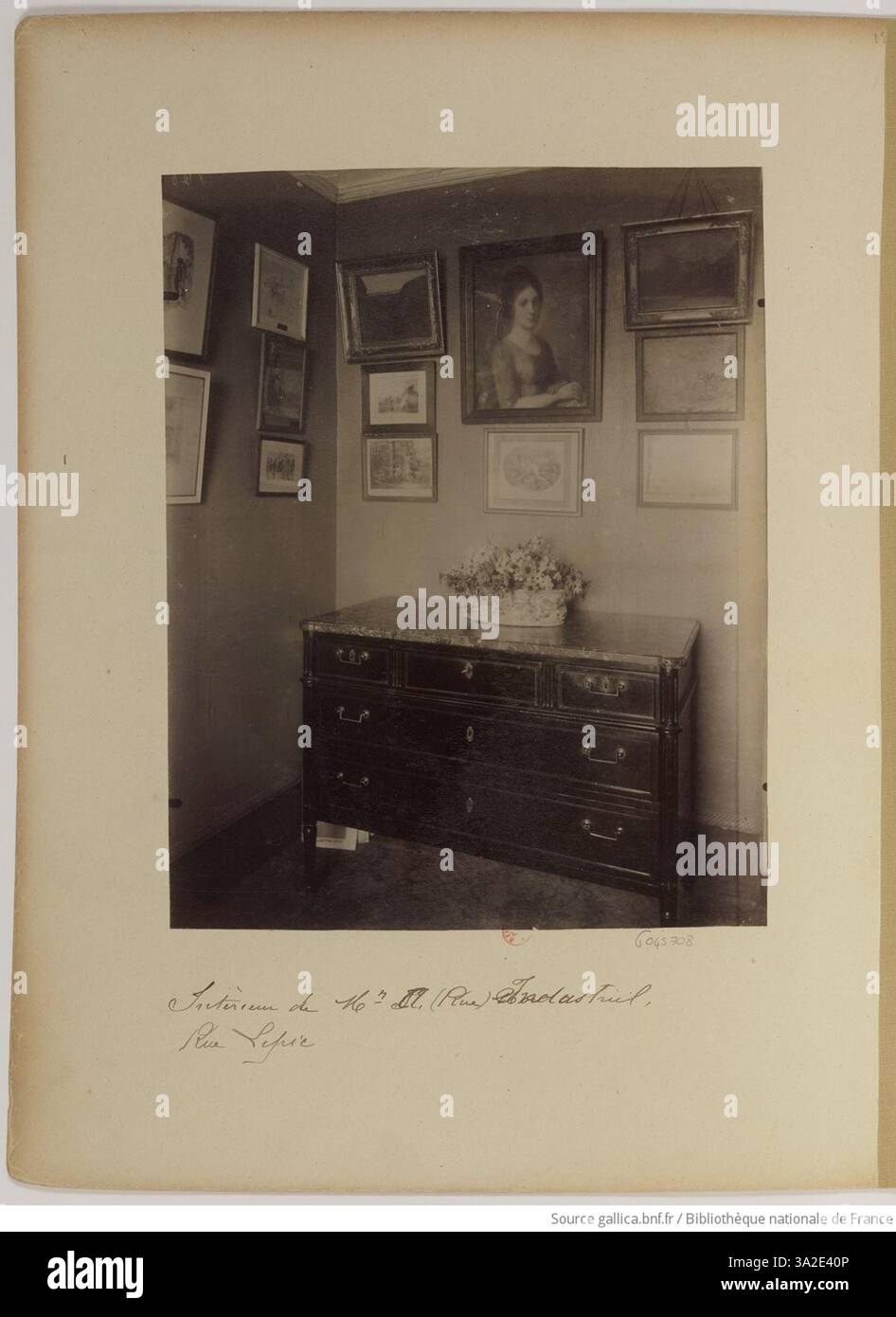 In this photograph, Eugène Atget captures the interior of Mr. A’s ...