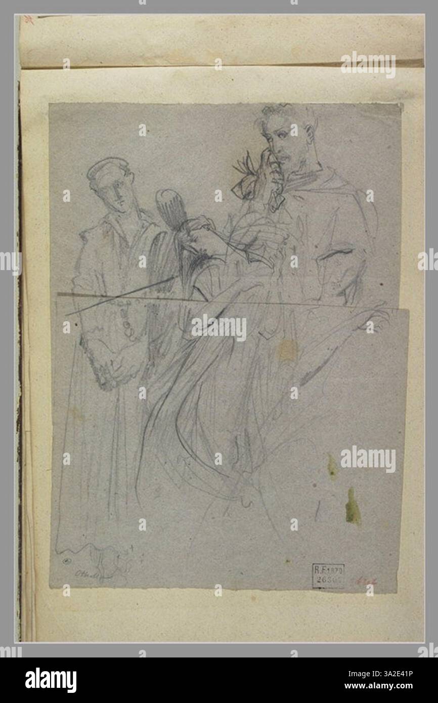 This study shows Desdemona and Emilia in a dramatic moment, alongside a ...