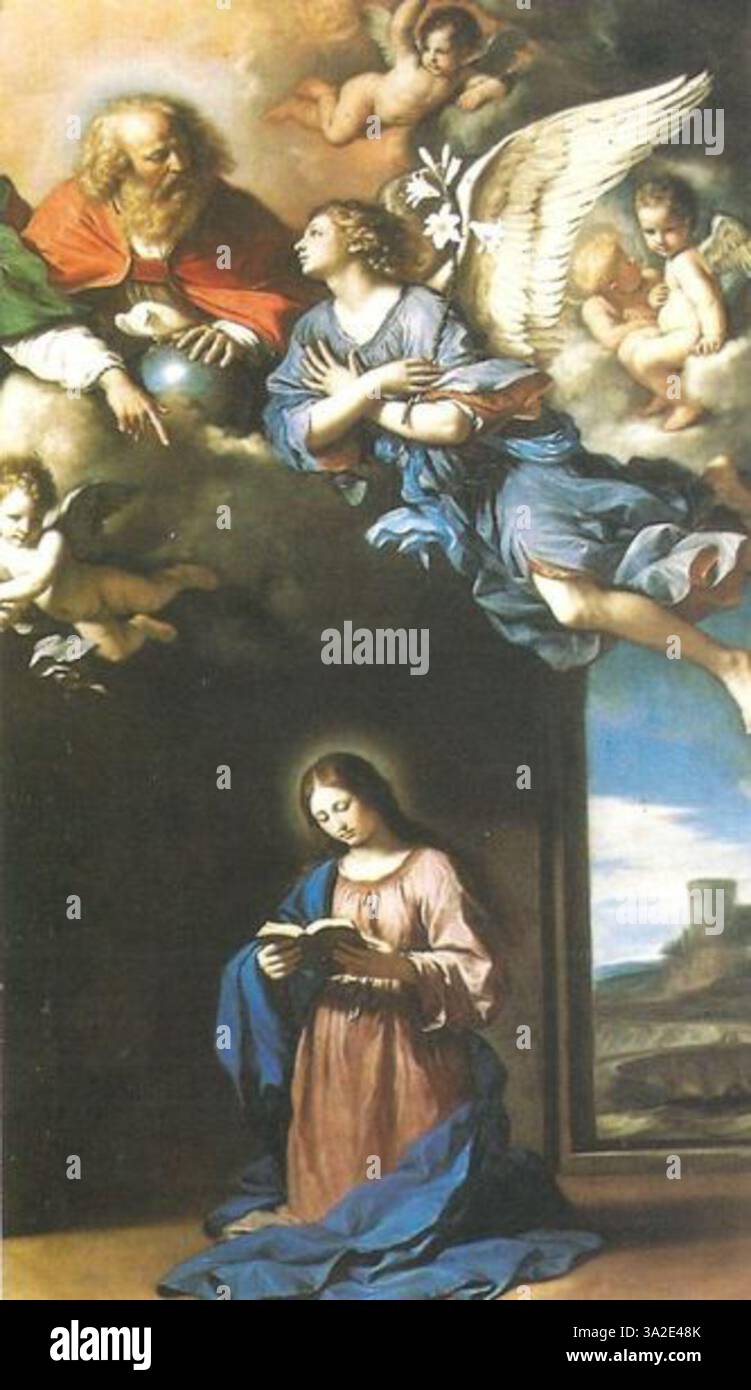Guercino’s 1648 painting 'The Annunciation with God the Father ...