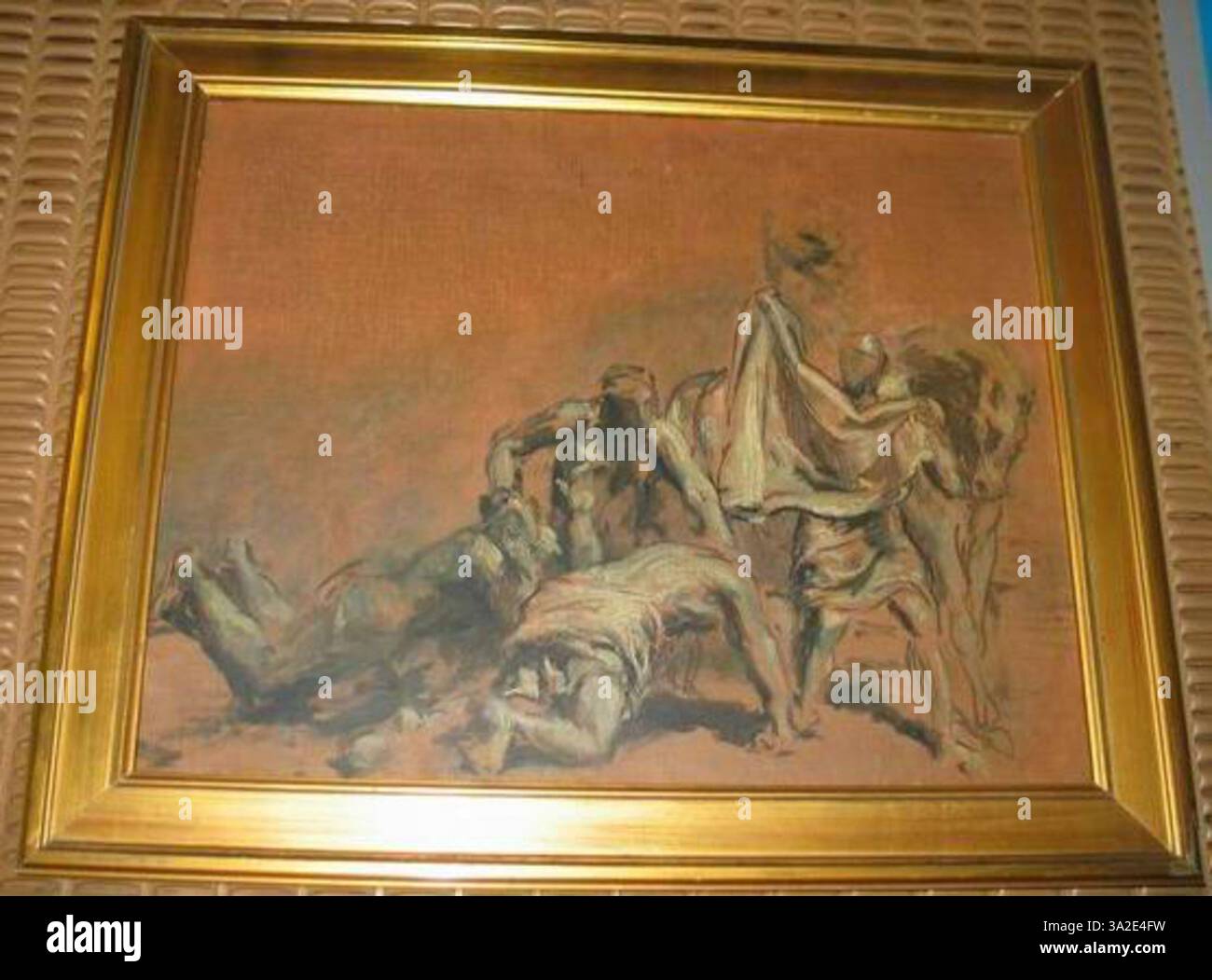 This painting depicts the Roman soldiers casting lots for Christ's ...