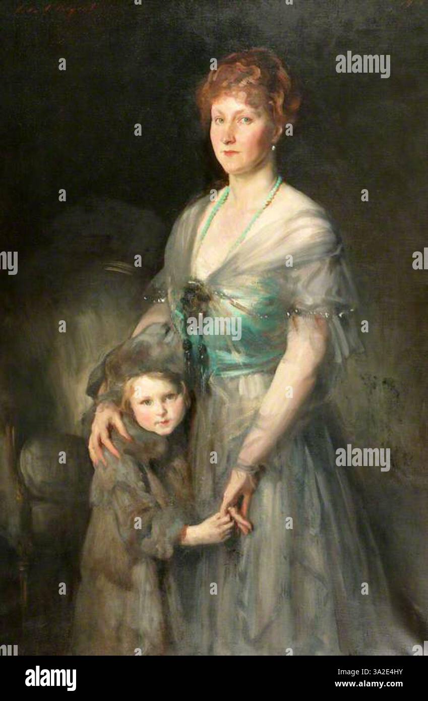 This portrait by John Singer Sargent features Mrs. Duxbury and her ...
