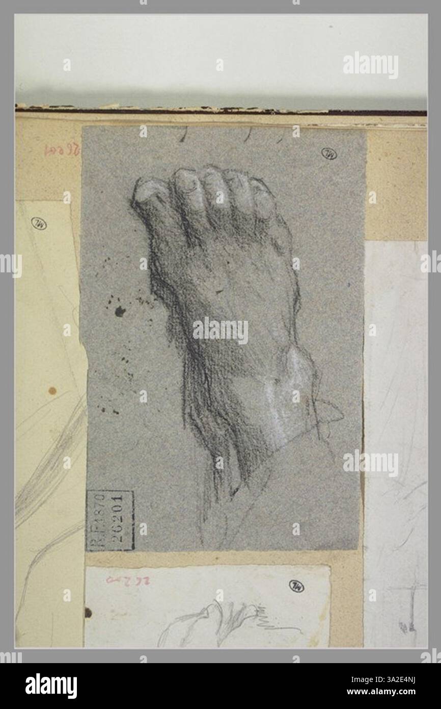 This image captures a right foot resting on the ground. The focus on ...