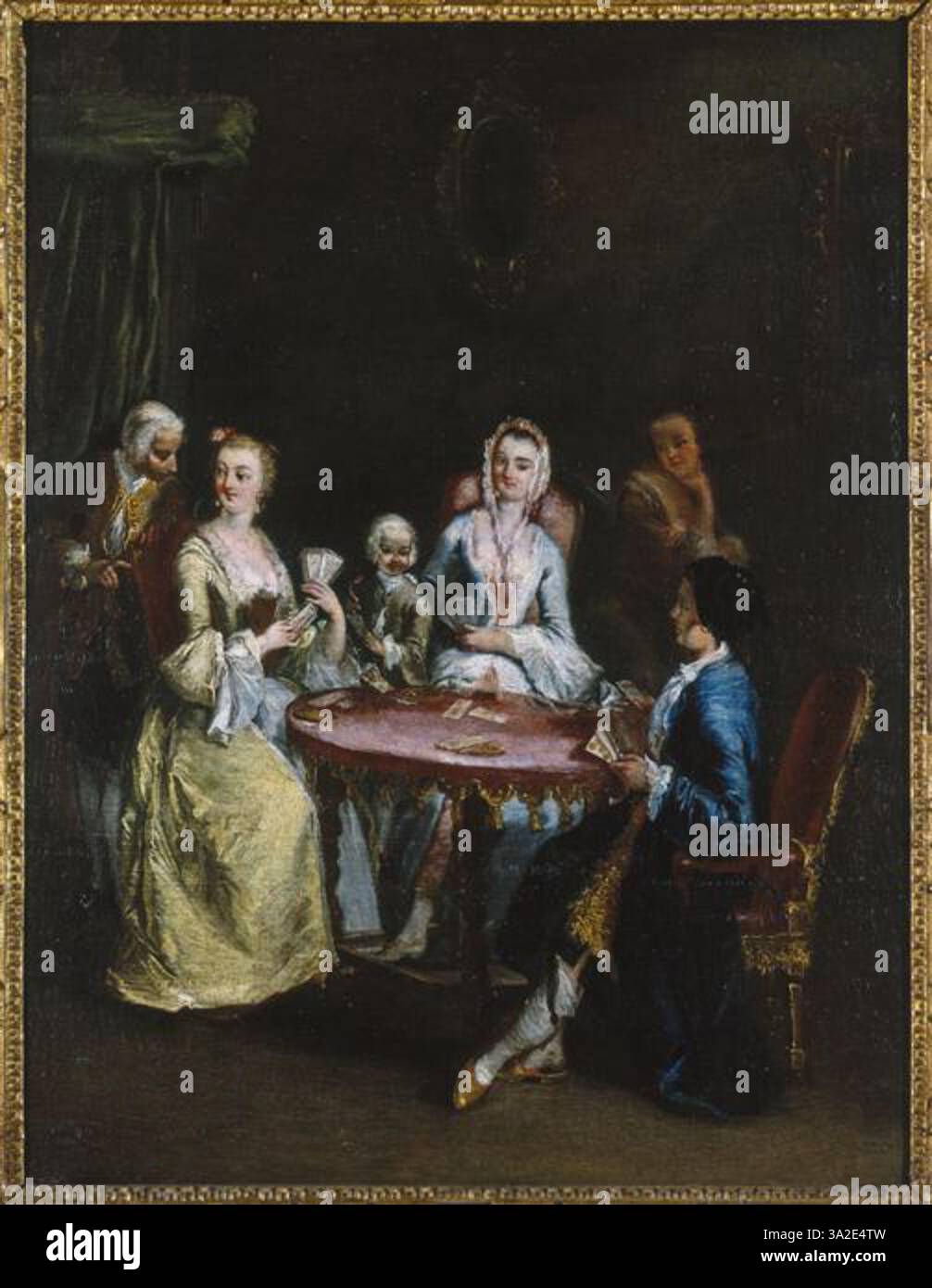 In 'La Partie de cartes', Longhi captures a moment of leisure as ...