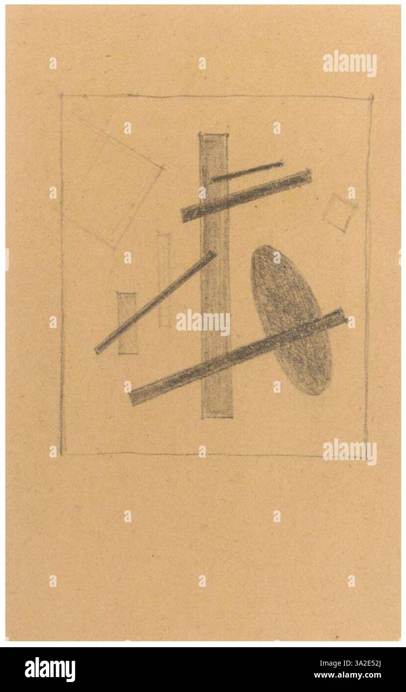 Kazimir Malevich’s *Composition* from 1914-15 reflects the artist's ...