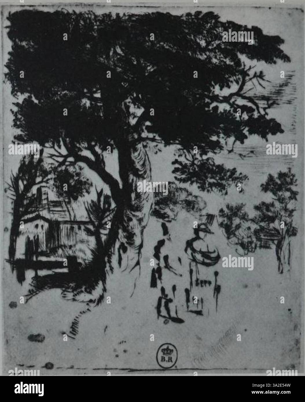 The etching 'White and Boon, B241' by Rembrandt displays his technical ...