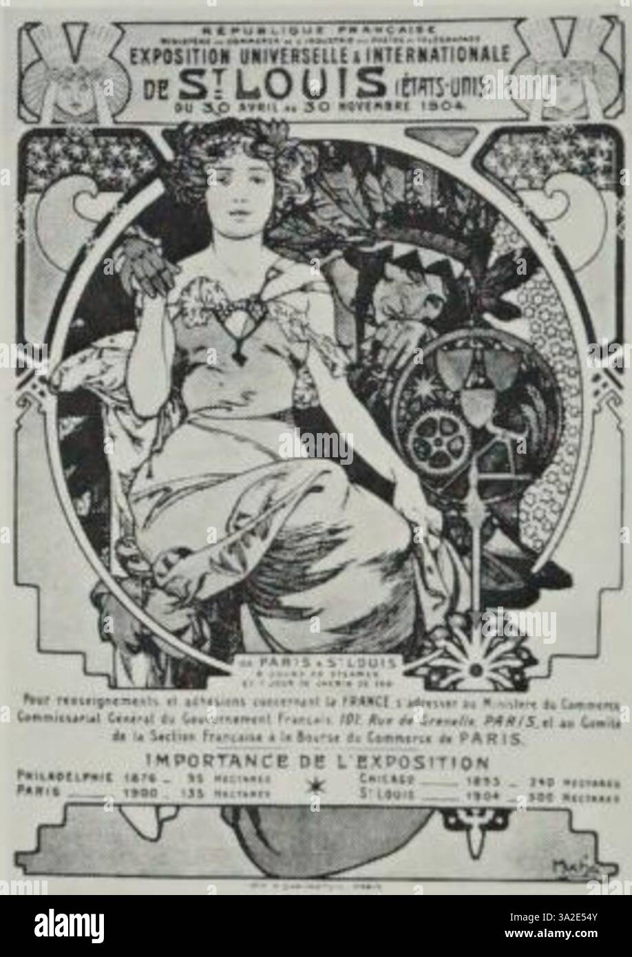 In 'Bridges' A51, Alphonse Mucha explores his signature Art Nouveau ...