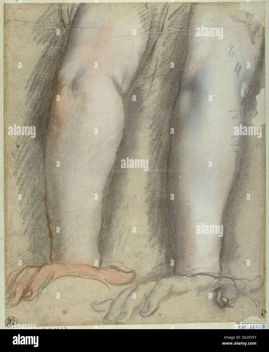 Study of an arm with the hand resting, focusing on posture and ...